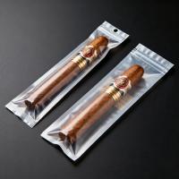 China Zipper Top Matte Food Grade Plastic Bag Custom Logo Reusable Seal Temperature Controlled Mylar Pouch for Noodle Cigar Tobacco for sale