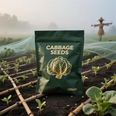 China Agriculture Industrial Packaging Plastic Bags Custom Embossed Logo Hot Silver Gold Texture Packaging for Various Crop Seeds for sale