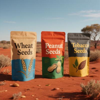 China Gravure Printing One Stop Seed Packaging Bag Customized Logo Printing Vegetable Flower Grain Oil Seed Plastic Pouch for sale