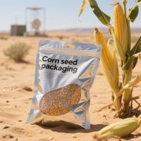 China Gravure Printing Custom Order Moisture Proof Reusable Flat Bottom Stand Up Ziplock Bag Seed Packaging Agricultural Various for sale