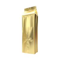 China PE PET Plastic Recycled Materials Smell Proof Center Sealed Aluminum Foil Pouch Resealable Packaging for Food Coffee Beans for sale