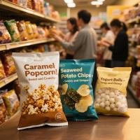 China Smell Proof Custom Order Mylar Plastic Bag Aluminum Foil Flower Packaging Chips Popcorn Cake Eco Friendly Biodegradable for sale