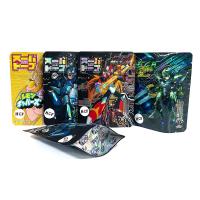 China Custom Child Resistant 3.5g Mylar Bags | Holographic Bottom Gusset Stand Up Zipper Pouch for 3.5g 7g Flower Herbs Packaging Food Grade OEM ODM Manufacturer for sale