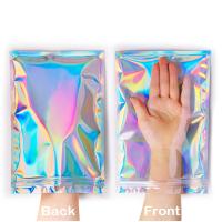 China Recyclable Customized Yin Yang Bag Printing Transparent Holographic Mylar Ziplock Resealable Biodegradable Packaging Plastic Bags With pet vmpet pe for sale