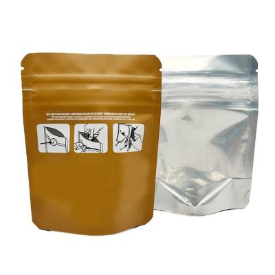 China Moisture Proof Customized Stand Up Pouch 3.5 7g Smell Proof Matte One Side Transparent Bag ZipLock Mylar Bags Candy Packaging for sale