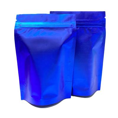 China Recyclable LDPE Plastic Child Proof Zipper 3.5g Mylar Bags Royal Blue Red Pink Orange Black Golden Storage Solutions for sale