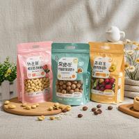 China Custom Order Recyclable Biodegradable PET Coffee Snack Bags Stand Up Pouch Packaging with Window Nut Food Packaging Odor Free for sale