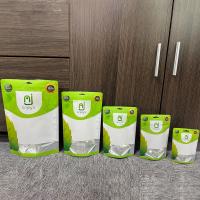 China Customized Logo Printing Customized 3.5g 7g Stand up Hologram Plastic Packaging Bags with Child Resistance Zipper Mylar Bags for sale