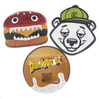 China Customized Size Food Grade Material Die Cut Bags Custom Printed Food Shape Resealable Zipper Aluminum Foil Stand Up Pouch Frosted Mylar Packaging Bags for sale