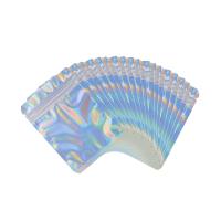 China Zipper Bag Ziplock Resealable Biodegradable Packaging Plastic Bags Holographic Transparent Mylar Bag Yin Yang Printing for sale