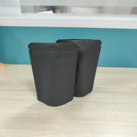 China Zipper Bag Spot Delivery Fast Touch Film 9x135cm Black Packaging Plastic Bag Smell Proof Stand Up Pouch Seal Packaging for sale