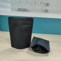 China Zipper Bag Spot Delivery Fast Touch Film 9x135cm Black Packaging Plastic Bag Smell Proof Stand Up Pouch Seal Packaging for sale