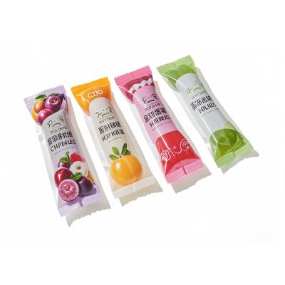China Food Snack Packaging Custom Logo Printed Recyclable Three Side Seal Plastic Mylar Bags for Beverages Jellies Liquids for sale