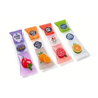 China Food Snack Packaging Custom Logo Printed Recyclable Three Side Seal Plastic Mylar Bags for Beverages Jellies Liquids for sale