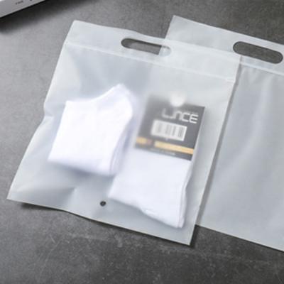 China Food Snacks Packaging Custom Printed Clothing Packaging Bags Heavy Duty Die Cut Handle Zipper Customized Size for sale
