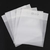 China Food Snacks Packaging Custom Printed Clothing Packaging Bags Heavy Duty Die Cut Handle Zipper Customized Size for sale