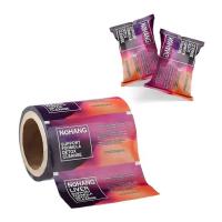 China Gravure Printing Customized Printed BOPP Pearlized Material Film Roll for Lollipop Candy Snacks Packaging Side Gusset Bag for sale