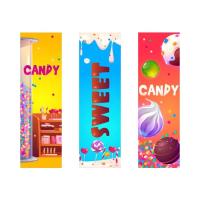 China Gravure Printing Customized Printed BOPP Pearlized Material Film Roll for Lollipop Candy Snacks Packaging Side Gusset Bag for sale