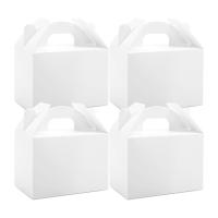 China Recycled Materials Double Insert Packaging Boxes Perfect for Hamburger Candy Gift Party Baking Snack Hand-held Card Boxes for sale