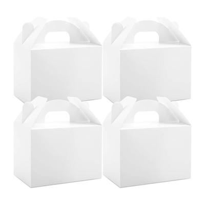 China Recycled Materials Double Insert Packaging Boxes Perfect for Hamburger Candy Gift Party Baking Snack Hand-held Card Boxes for sale