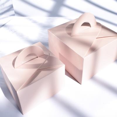 China Custom Size Accepted Jewelry Pink Holographic Packaging Cardboard Box OEM ODM Service Holiday Gift Candy Packaging Tote Box for sale