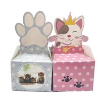 China Custom Order Recycled Materials Corrugated Paper Box with Top Bottom Cover Handheld Holographic Jewelry Gift Candy Packaging for sale
