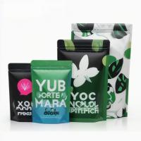 China Customized Color Industrial Food Holographic Packaging Mylar Bag Zipper Stand Up Bags CR Zipper 3.5g 7g Flower Packaging for sale