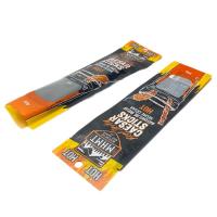 China PE Material Customized Flat Beef Jerky Packaging Bag 18 oz Plastic Food Bag Clear Window Packaging Pouch for Beef Jerky for sale