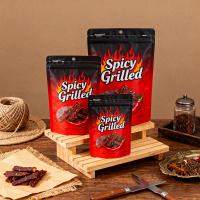 China Zipper Bag Customized Food Grade Packaging Plastic Bag Repeat Seal Packaging Beef Jerky Matte Holographic Mylar Bag Child Lock for sale
