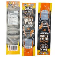 China MOPP PET PE Custom Order Three Side Sealing Packaging Bag Aluminum Packaging Packaging Beef Jerky Packaging Clear Window for sale