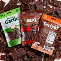 China Customized Color Reusable Recyclable PE Square Bottom Heat Resistant Gravure Printed Beef Jerky Packaging Bags with Zipper for sale