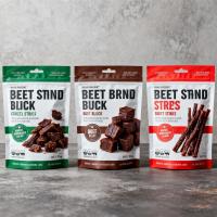 China Customized Color Reusable Recyclable PE Square Bottom Heat Resistant Gravure Printed Beef Jerky Packaging Bags with Zipper for sale