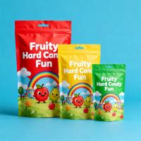 China Stand Up Pouch Custom Order Printed Matte Candy Aluminum Foil Bag Moisture Proof Reusable Seal Holographic Mylar Bag Zip for sale