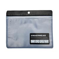 China Stand Up Pouch Custom Printing Clear Window Resealable Zipper Bags with Hang Hole Heat Sealing Perfect Underwear Towel Mask for sale