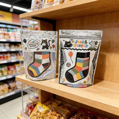 China Clothes Paper Shopping Bag Custom Printed Socks Packaging Plastic Bag Ziplock Dustproof Moisture-proof Transport Storage Bag for sale