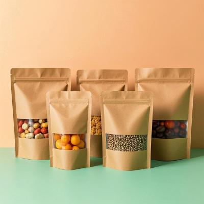 China Biodegradable Customized Matte Glossy Paper Bag Smell Proof Food Safe Contact Packaging Industrial Food Kraft Paper Food Bag for sale