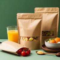 China Biodegradable Customized Matte Glossy Paper Bag Smell Proof Food Safe Contact Packaging Industrial Food Kraft Paper Food Bag for sale