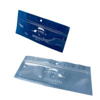 China Custom Size Accepted Top Zip Seal Fishing Lure Bag Resealable Packaging Custom Printed Soft Plastic Password Bag With Window for sale