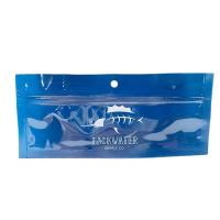 China Custom Size Accepted Top Zip Seal Fishing Lure Bag Resealable Packaging Custom Printed Soft Plastic Password Bag With Window for sale