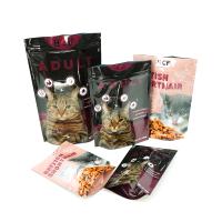 China PET VMPET PE Material Structure Customized Dog Food Packaging Bags Zip Lock Aluminum Foil Flat Bottom 20 kg Dry Pet Food for sale