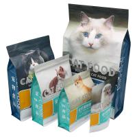 China Customized Size Food Grade Plastic Packaging Bag PET VMPET PE Material Structure Standing Zipper Lock for Pet Cat Litter Dog Feed for sale