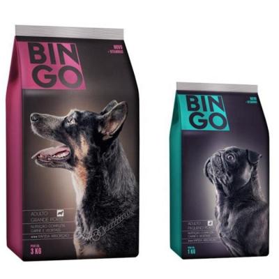 China PE Plastic Type Resealable Pet Food Packaging Bag 10 kg 15 kg Stand Up Zipper Cat Food Snack Treat Bag Recycled Materials for sale