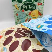China Pet Vmpet Pe Material Structure Resealable Flat Bottom Foil Zipper Bag Custom Digital Printing Dog Cat Treat Snacks Pet Food Packaging for sale