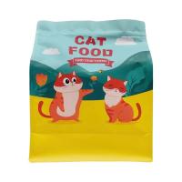 China Food Industrial Custom Mylar Bag Zipper Standup Pouch Eco Friendly Flat Bottom 8 Side Gusset Cat Dog Pet Food Packaging for sale