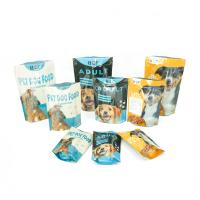China Custom Order Service Provided Pet Food Packaging Bag Dog Food Composite With Tab Zipper Flat Bottom Packaging for sale