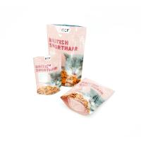 China Custom Order Service Provided Pet Food Packaging Bag Dog Food Composite With Tab Zipper Flat Bottom Packaging for sale