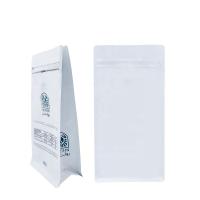 China Custom Order PE Plastic Biodegradable PET Food Packaging Bag Eight Side Seal Flat Bottom Pouch Easy Standing Design Dried Fruit Snack Bag for sale