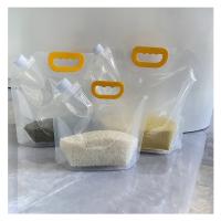 China Food Grade Portable Large Diameter Nozzle Bag Custom Logo Standing Spout Bag Packaging Cereal Legume Seed Washing Liquid for sale