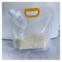 China Food Grade Portable Large Diameter Nozzle Bag Custom Logo Standing Spout Bag Packaging Cereal Legume Seed Washing Liquid for sale