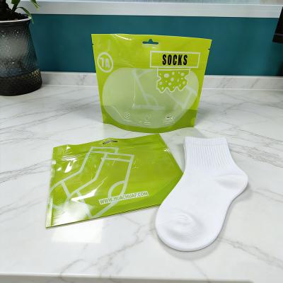 China Pet AL PET PE LDPE Plastic Custom Printed Fully Degradable Ziplock Bags Eco Friendly Reusable Packaging Underwear Pants Socks for sale